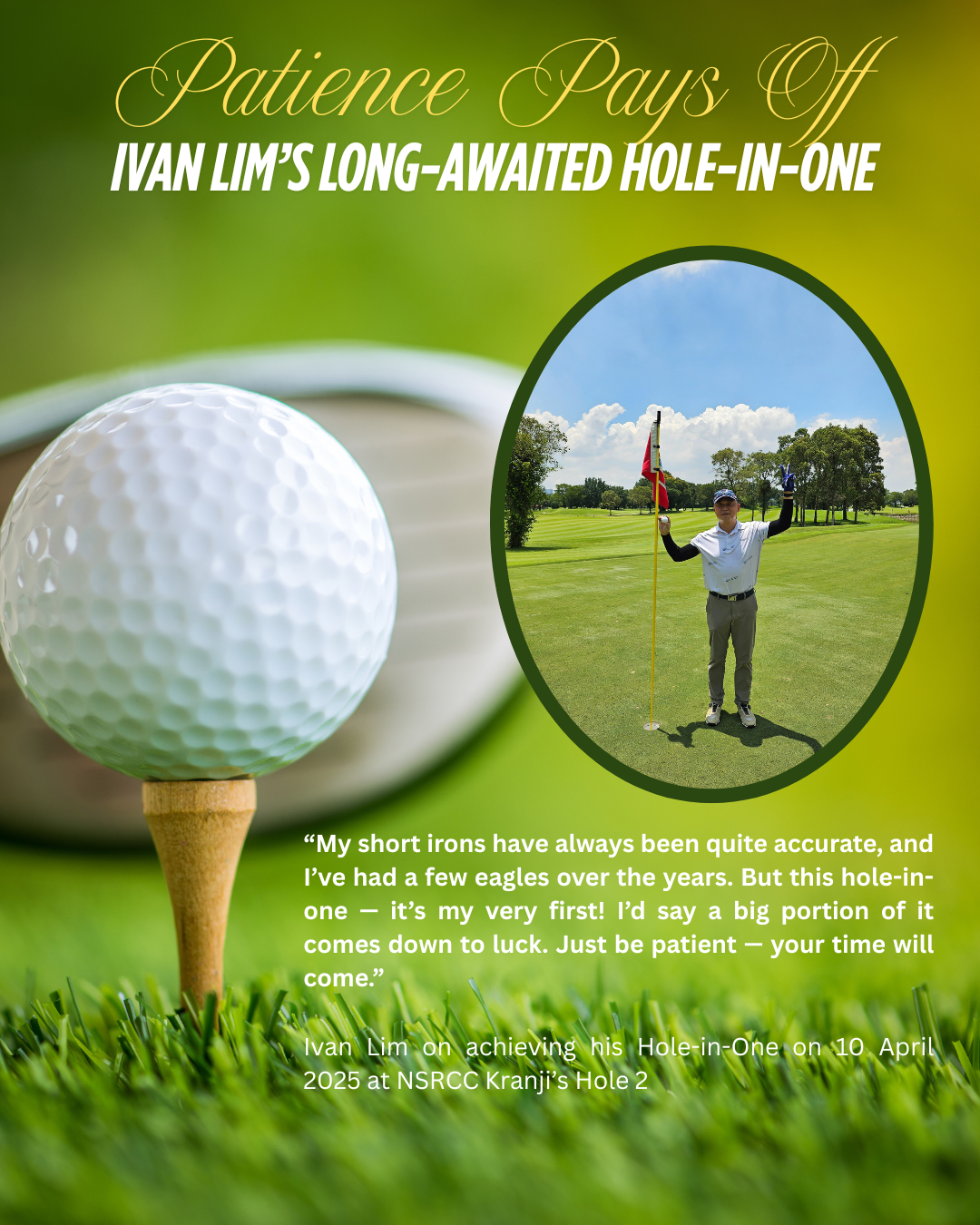 Patience Pays Off: Ivan Lim’s Long-Awaited Hole-in-One | National Service Resort & Country Club